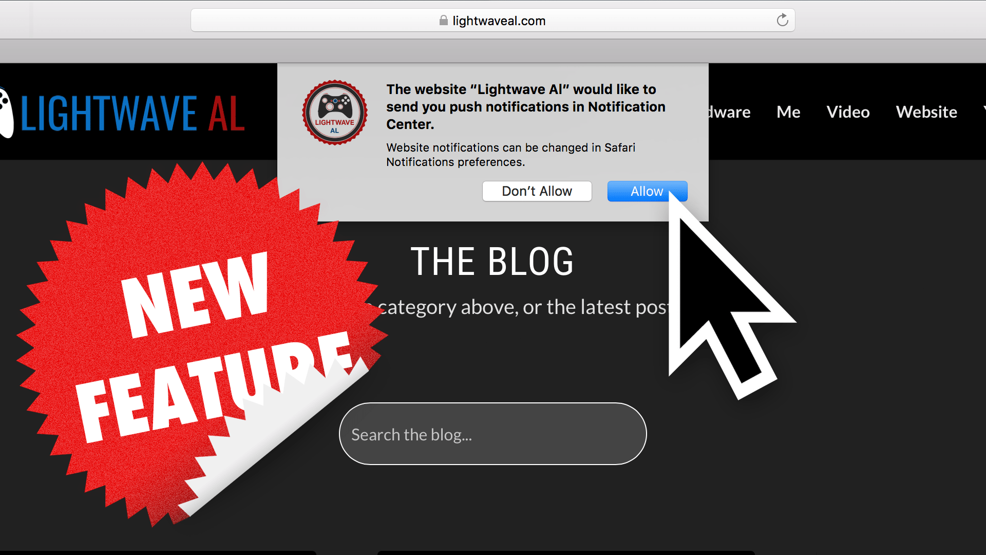 Desktop push notifications are now enabled - Lightwave Al